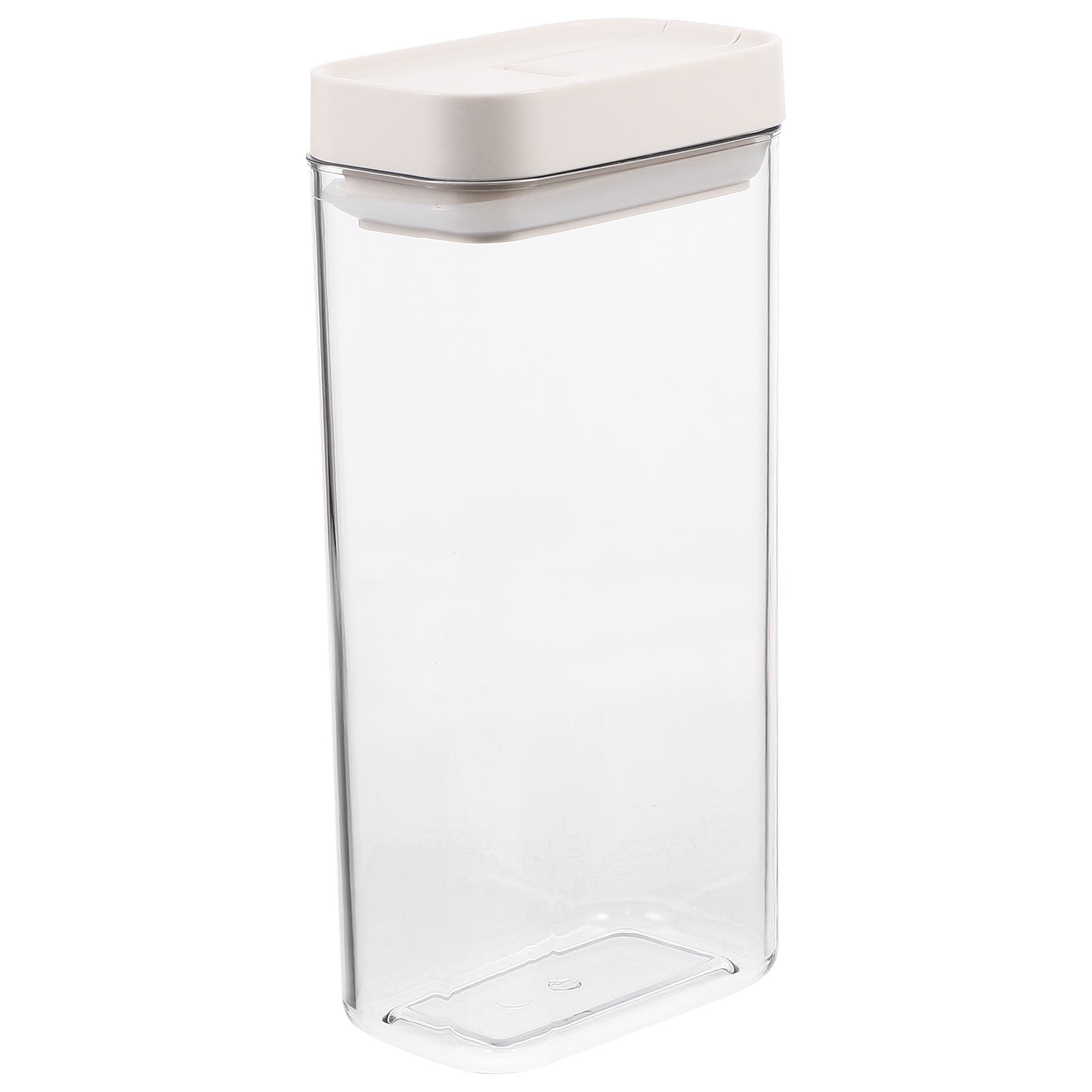 White Cereal Containers Storage Food with Lids Airtight Crisper Whole ...