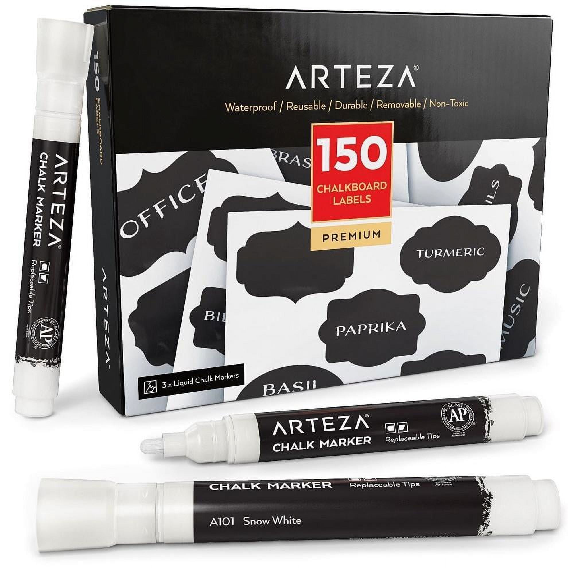 White Chalk Markers & Stickers - Set of 150 - Walmart.com