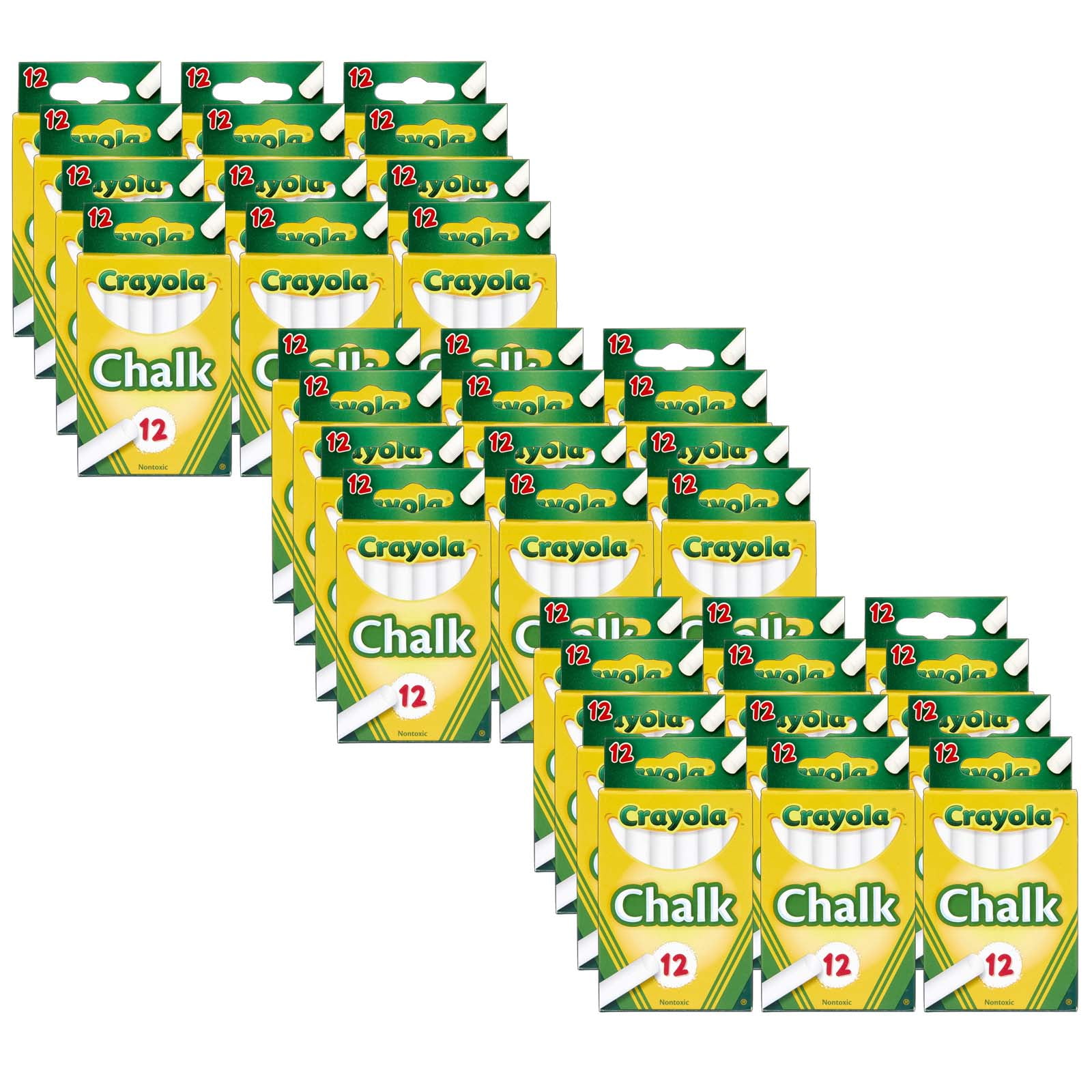 Crayola White Chalk Sticks, 12 Sticks Per Box, 36 Boxes - Walmart.com