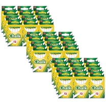 Crayola Nontoxic Anti-Dust Chalk, Low Dust White Chalk Sticks, 12 ...