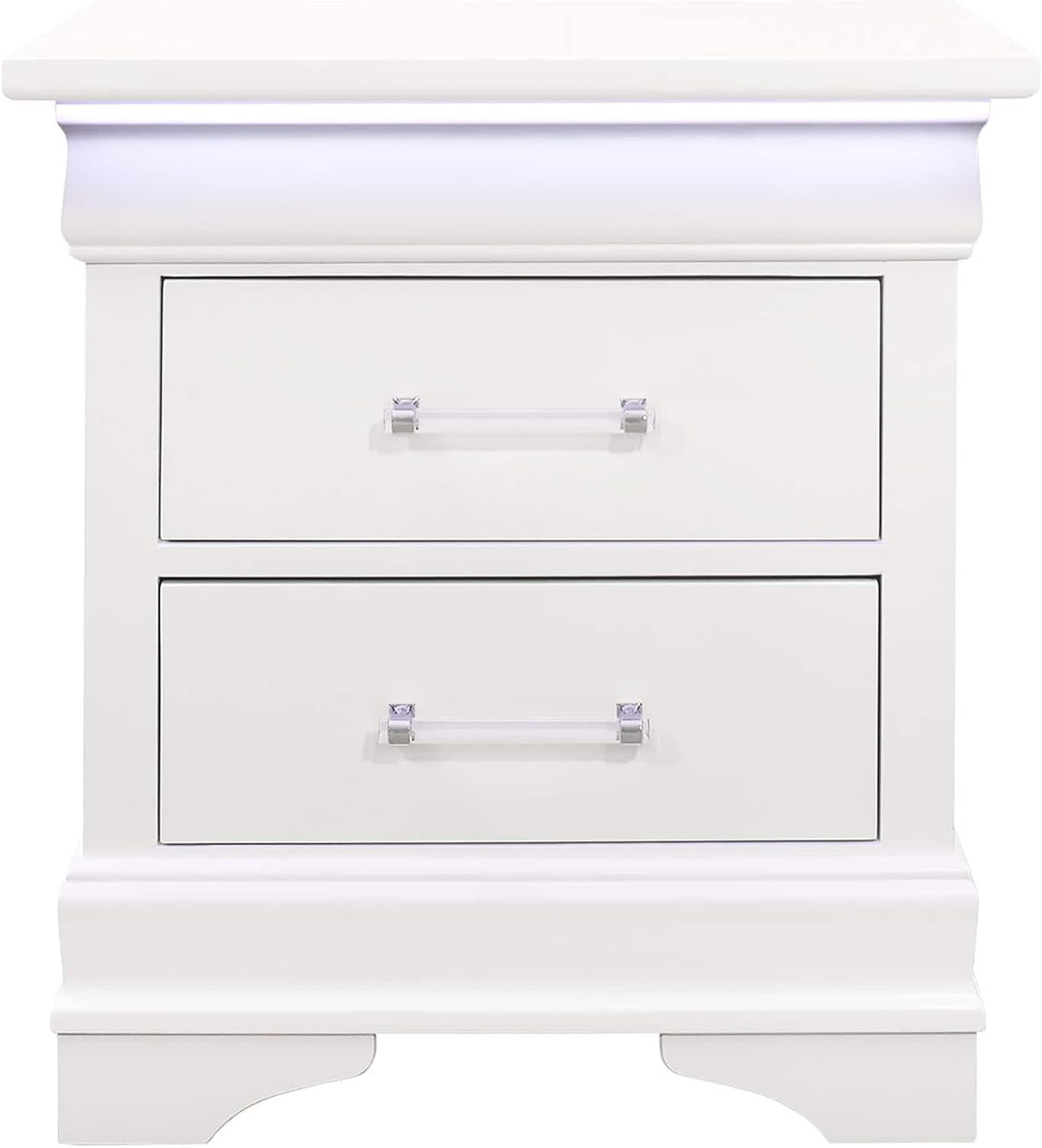 White Charlie Nightstand - Walmart.com