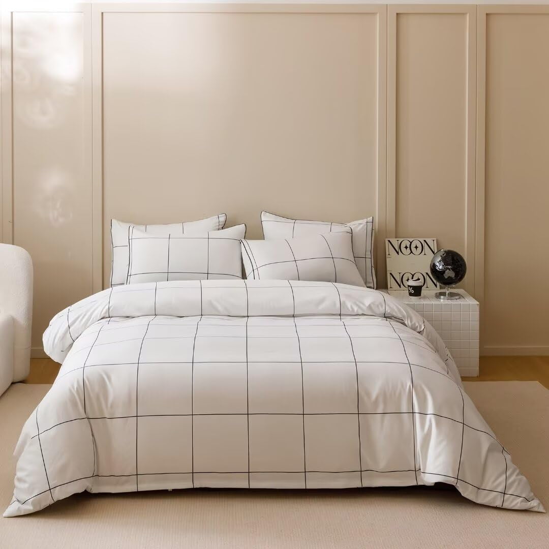 White Checkered Comforter Set Full Size Comforter Set Black and White ...