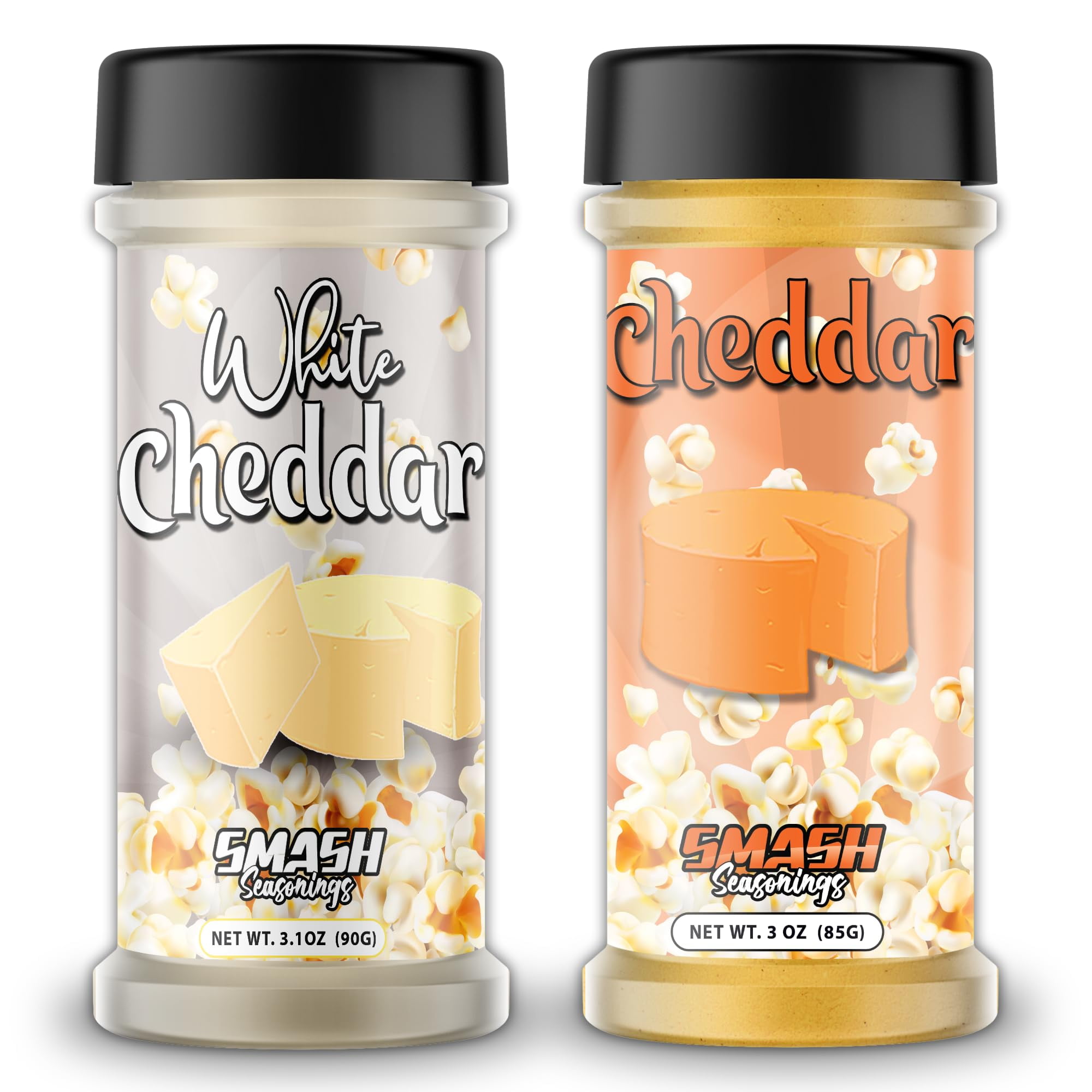White Cheddar & Orange BCF26 Cheddar Popcorn Seasoning Shaker - Bold ...