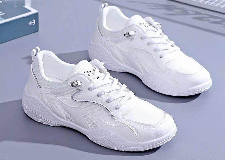 White Cheer Shoes for Women Breathable Cheerleading Shoes Light ...