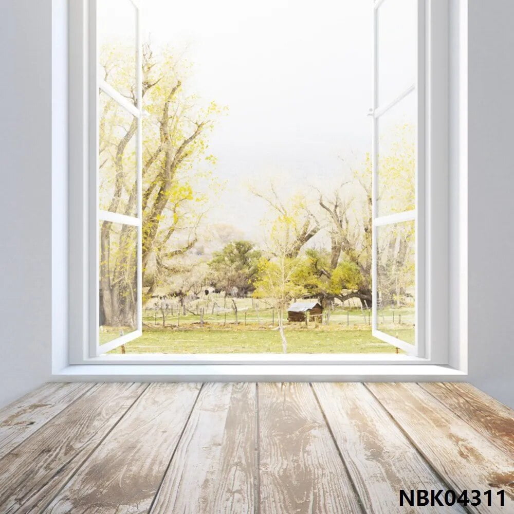 White Chic House Window Curtain Sunshine Plants Portrait Photography ...