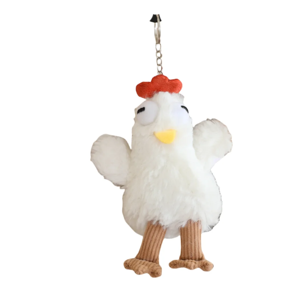 White Chicken Plush Toy-5'' Funny Chicken Stuffed Animal Toy/Christmas ...