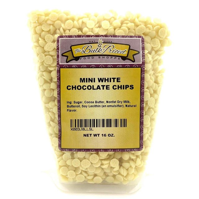 White Chocolate Chips (1lb. Resealable Zip Lock Stand Up Bag) - Walmart.com
