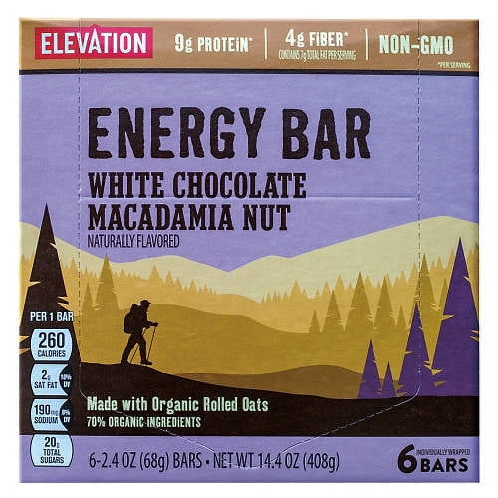 White Chocolate Macadamia Nut Energy Bars, 6 count - Walmart Business ...