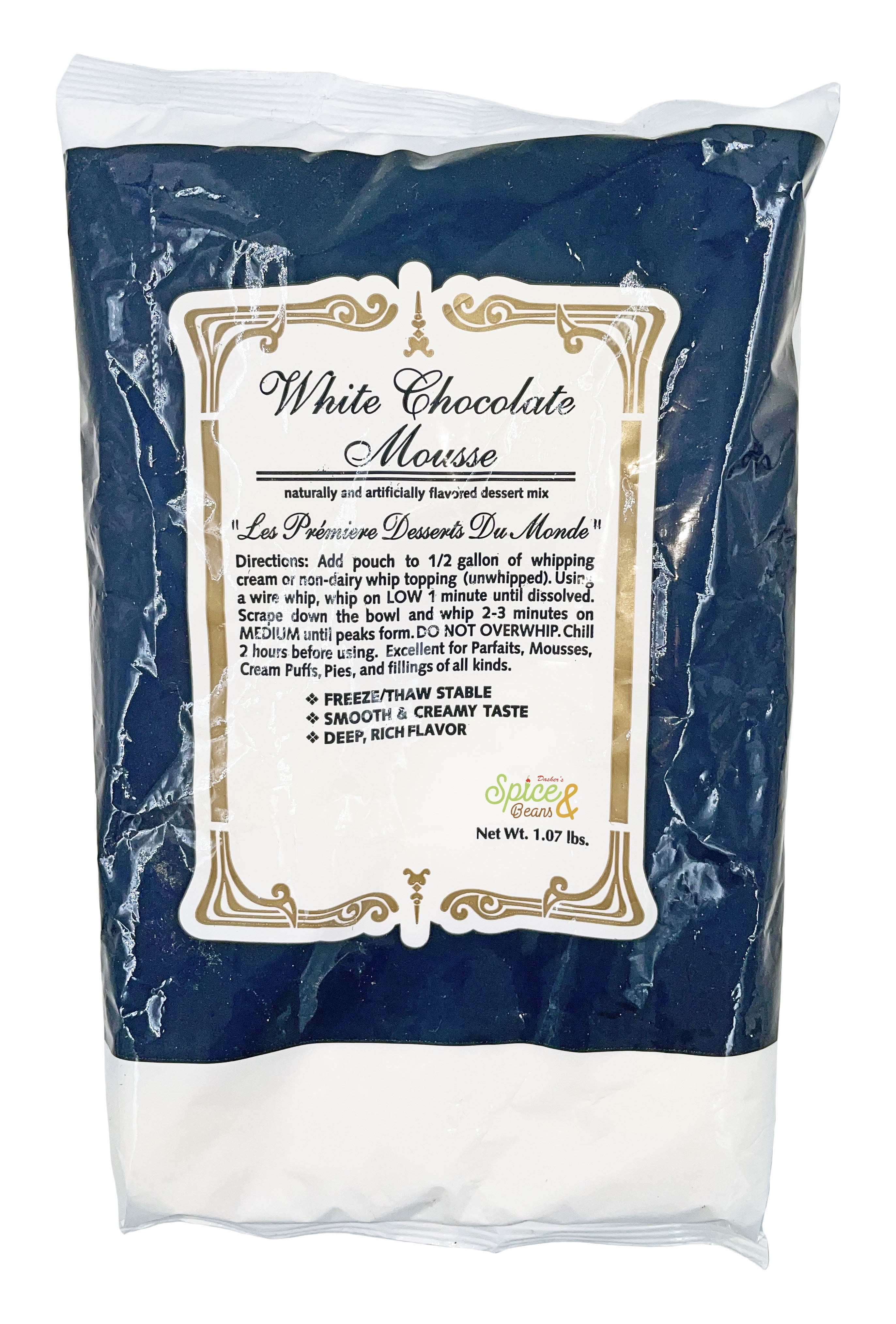 White Chocolate Mousse Mix | Naturally & Artificially Flavored Dessert ...