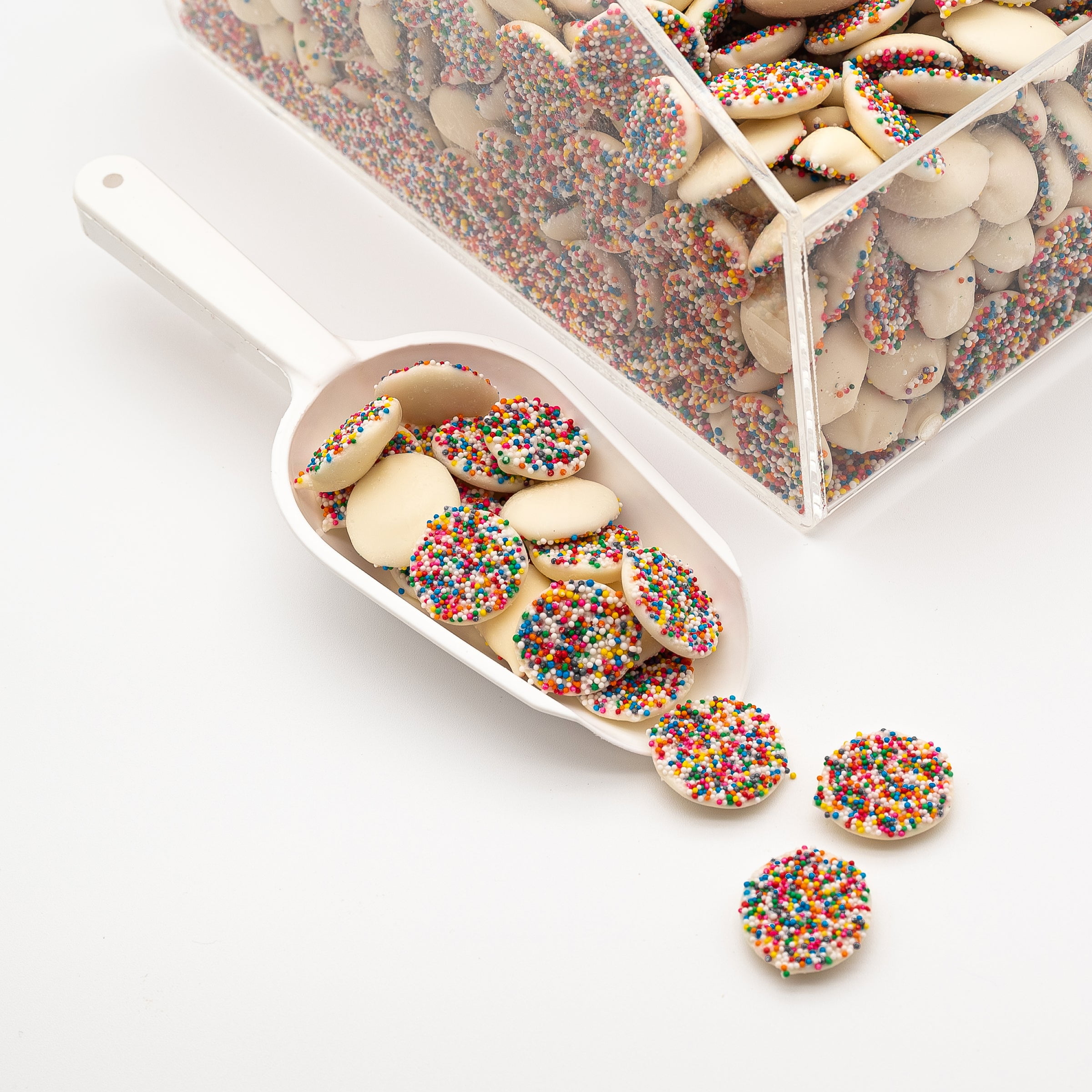 White Chocolate Nonpareils – Sweet Vanilla White Chocolate Dots with ...