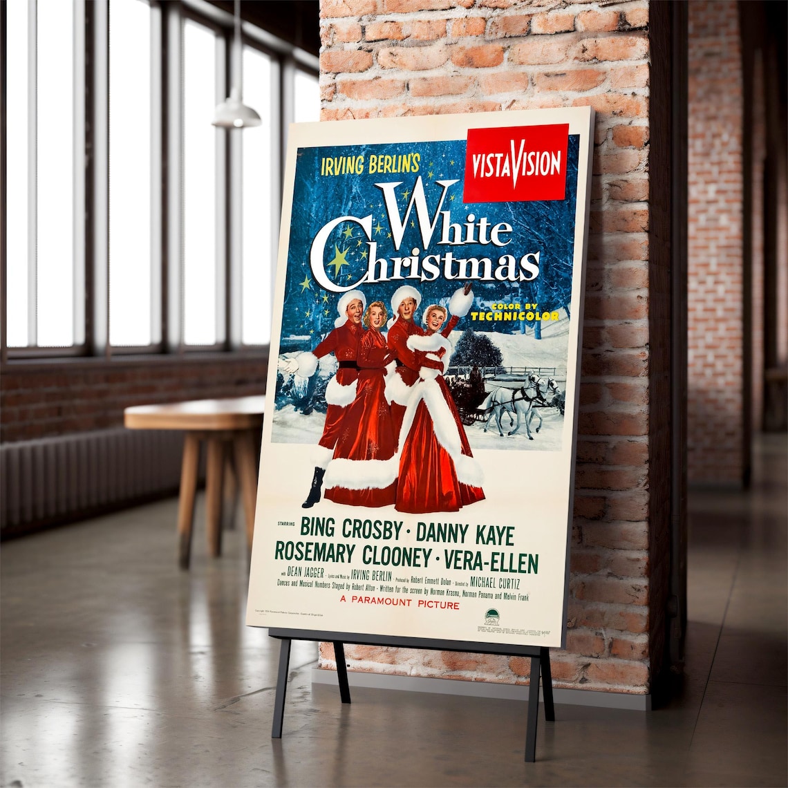 White Christmas (1954) Movie Poster: Vintage Holiday Wall Art (Digital ...