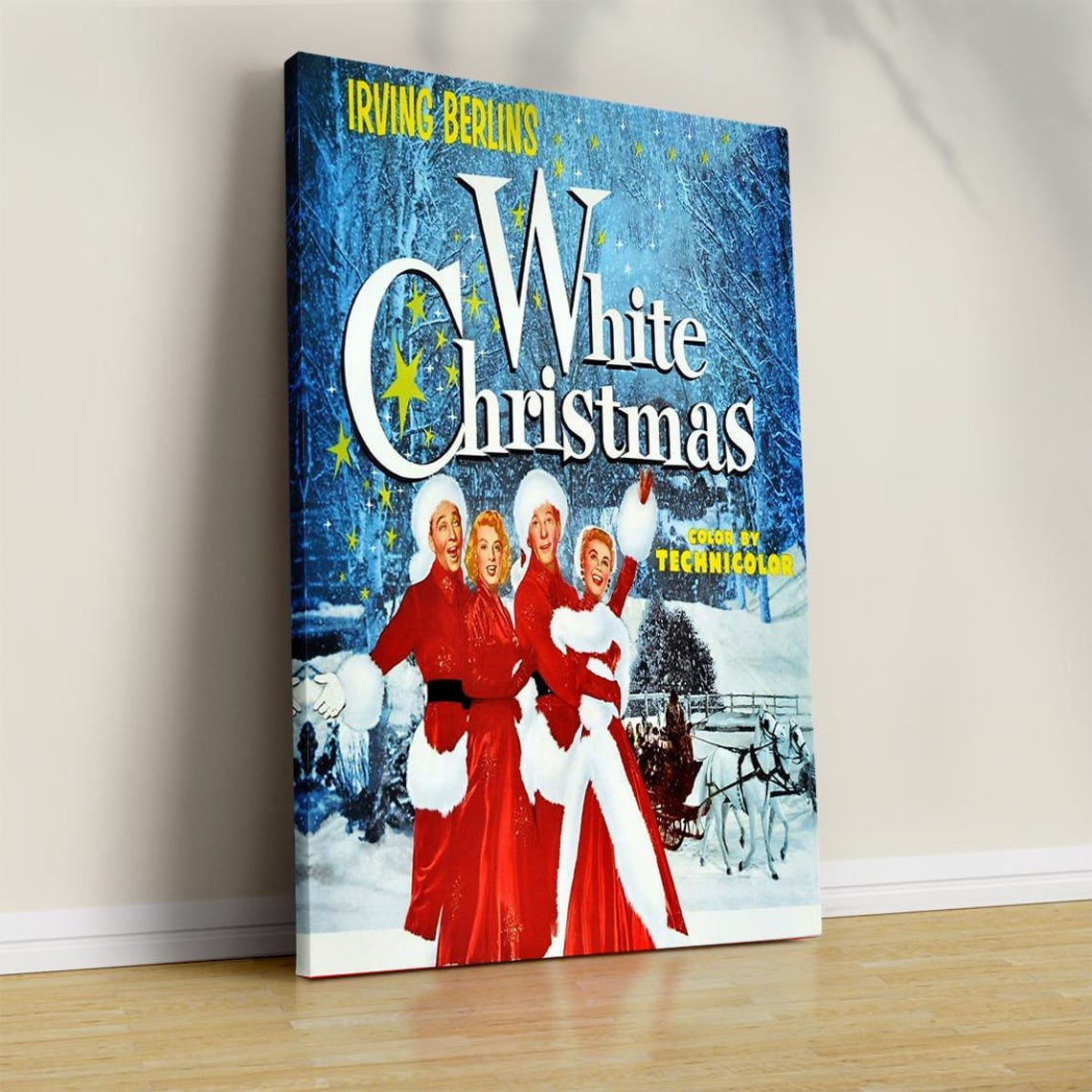 White Christmas (1954) Movie Poster: Vintage Holiday Wall Art (Digital ...