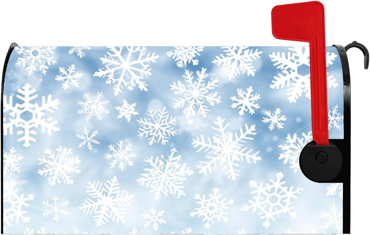 White Christmas Mailbox Cover Fallen Snowflake Winter Holiday ...
