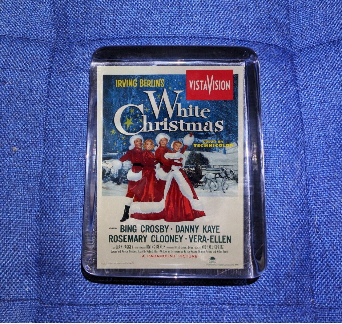 White Christmas Movie Poster Glass Paperweight -Limited Edition ...