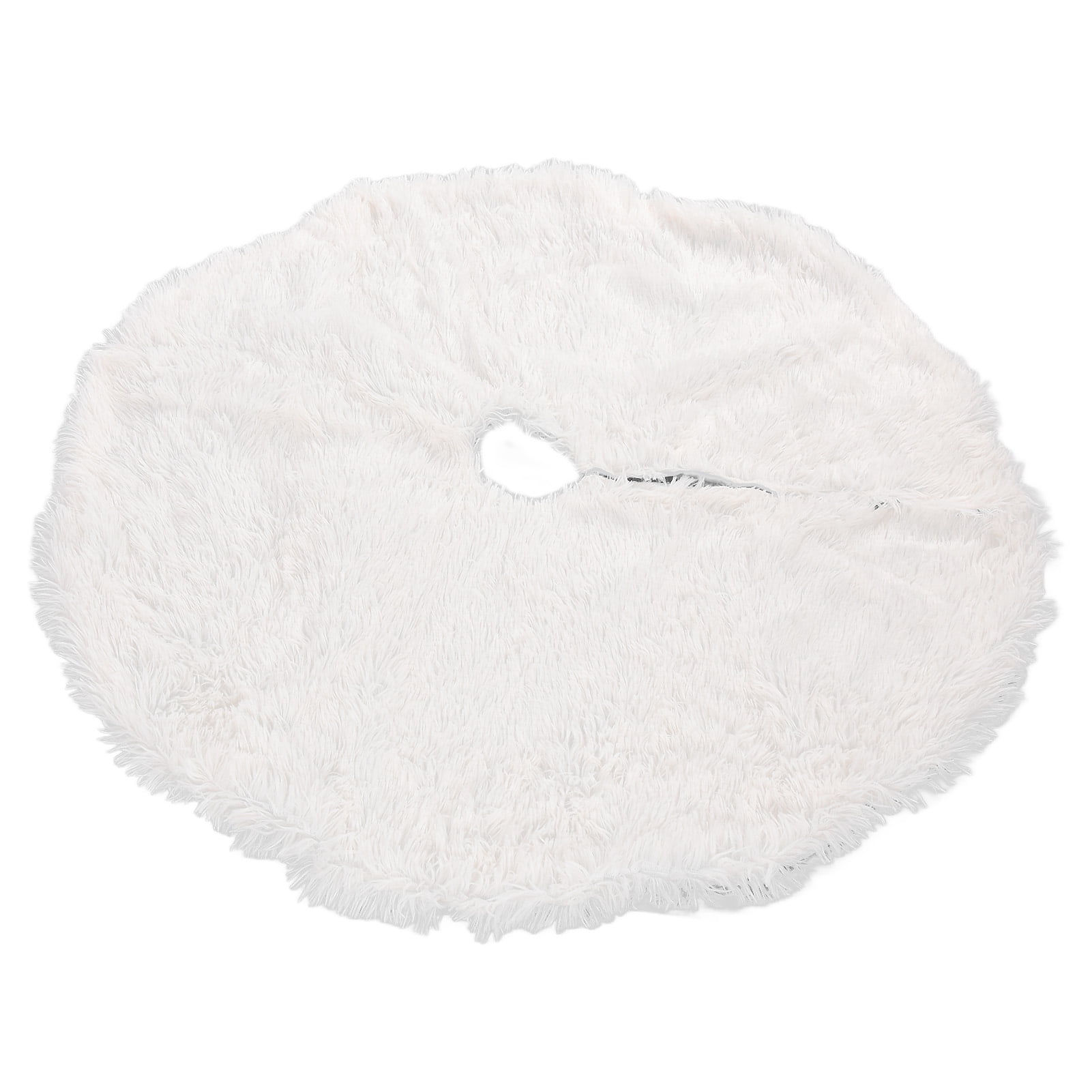 White Christmas Tree Skirts Plush Christmas Tree Skirt - Walmart.com