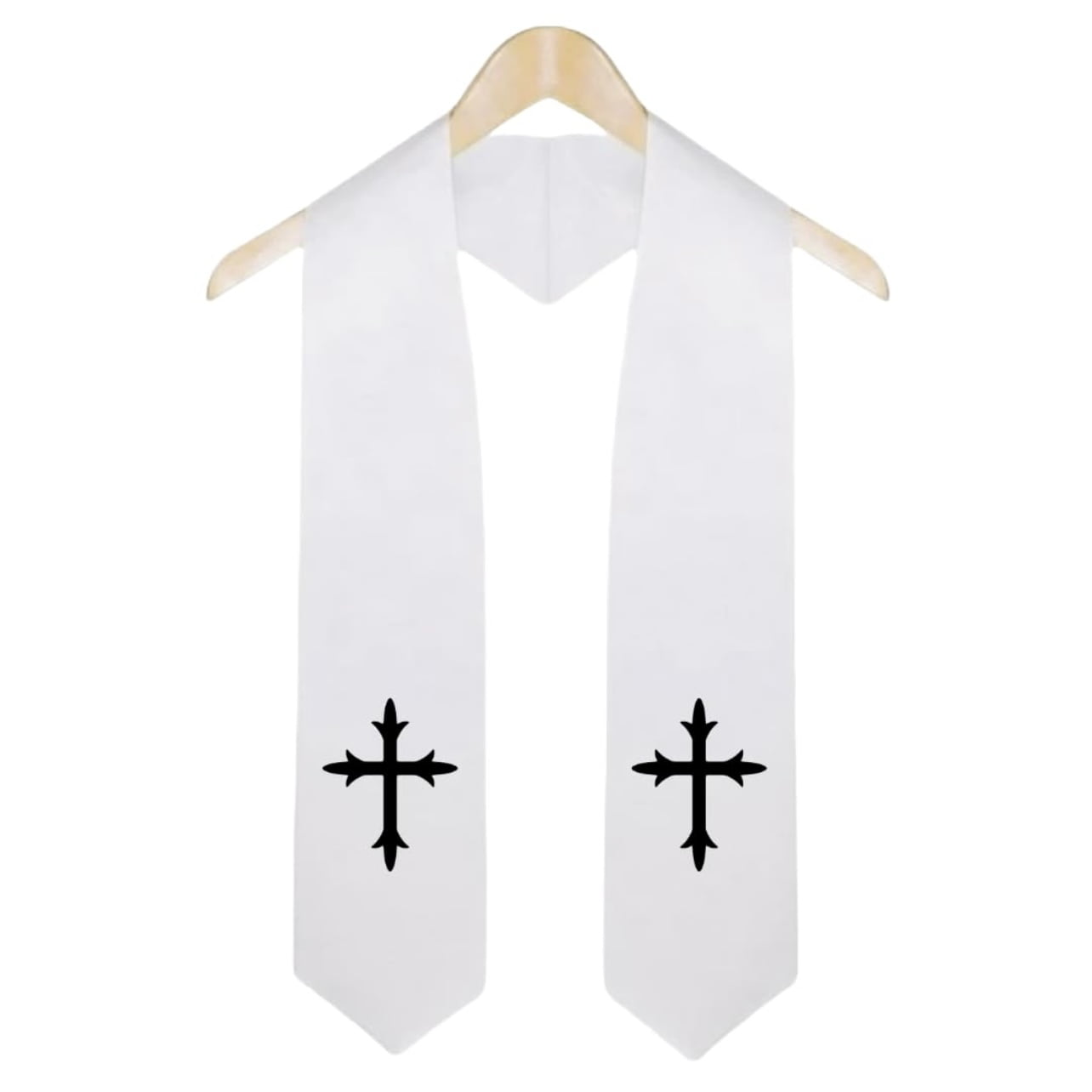 White Church Choir Stoles for Ceremonial Vestment Accessory - Walmart.com