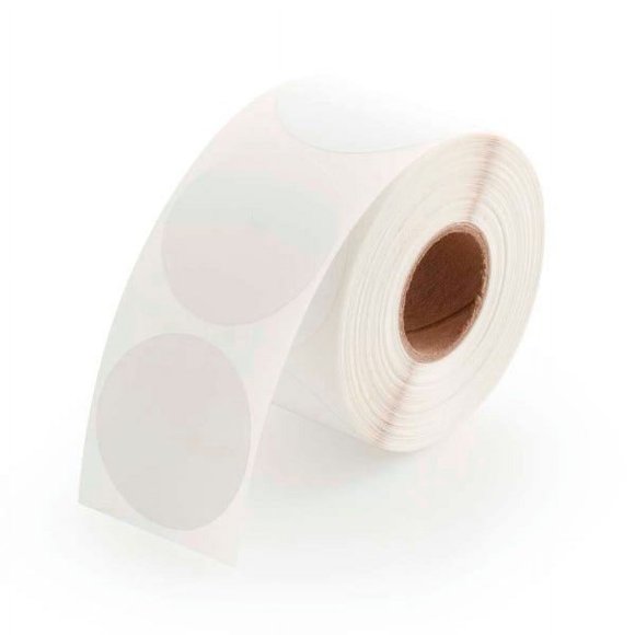 White Circle Stickers