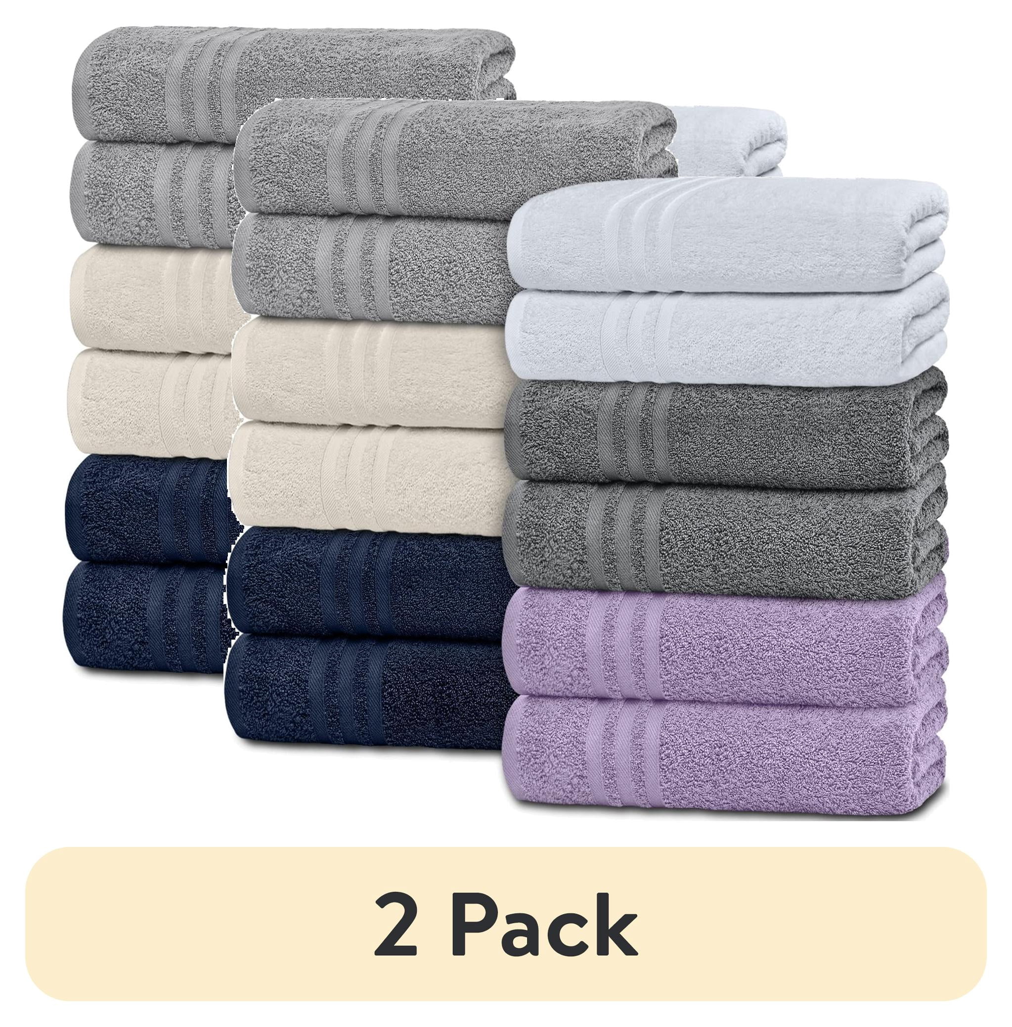 (2 pack) White Classic Hand Towels Wealuxe Collection Assorted Bath ...
