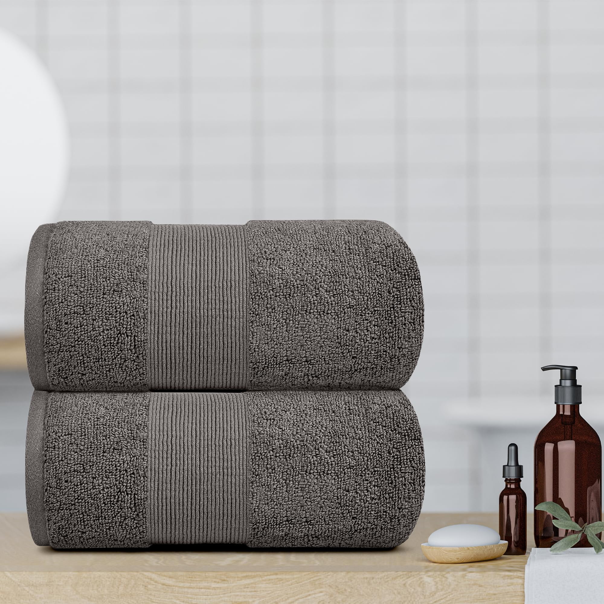 White Classic Resort Collection Soft Bath Sheet Towels | 35x70 Oversize ...
