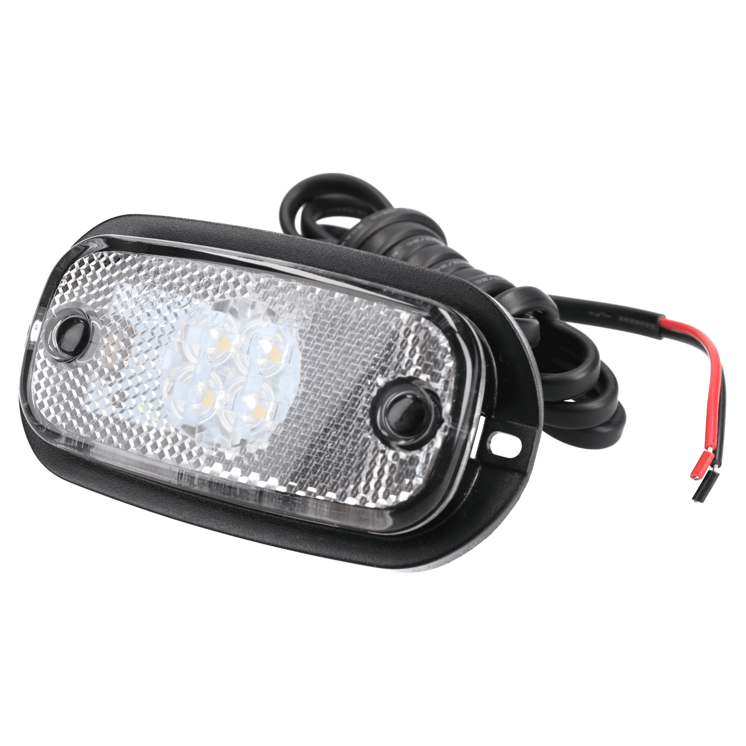 White / Clear LED Front Marker Light / Lamp Trailer Caravan 12v 24v ...