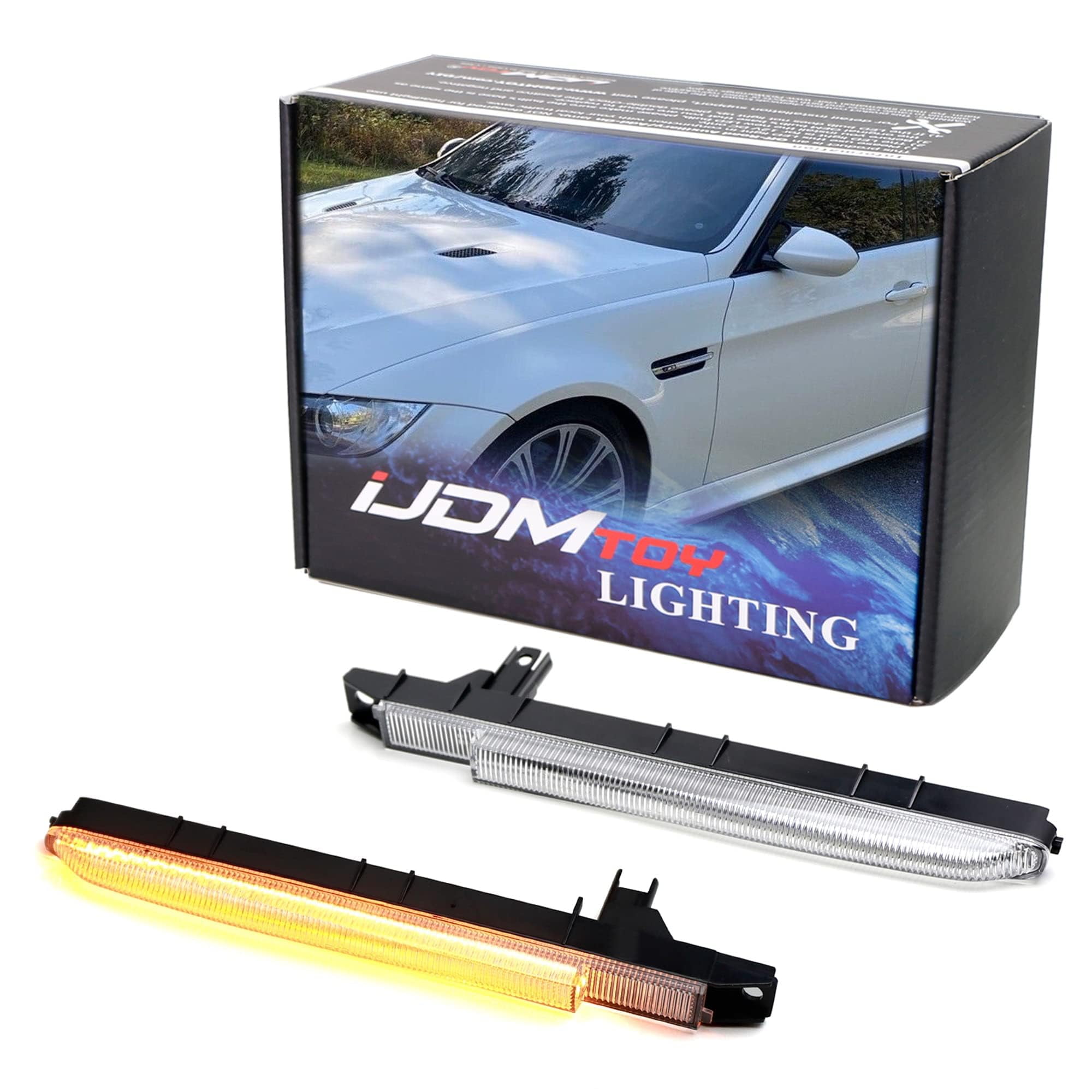 White/Clear Lens Amber LED Sequential Blink M-Package Fender Vent ...