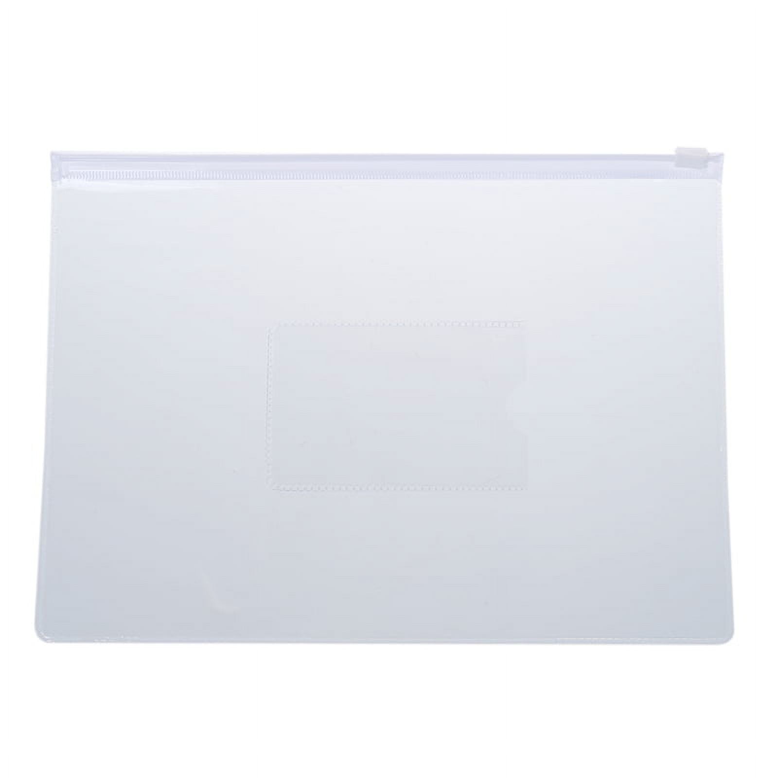 White Clear Size A5 Paper Zip Closure Folders Files Bags 20 Pcs ...