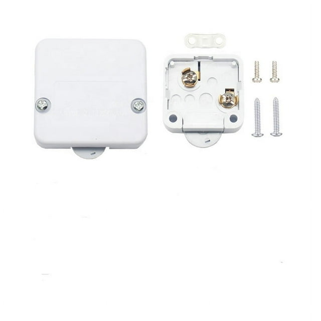 White Closet, Cabinet, Wardrobe Door Light Momentary Push Button ...