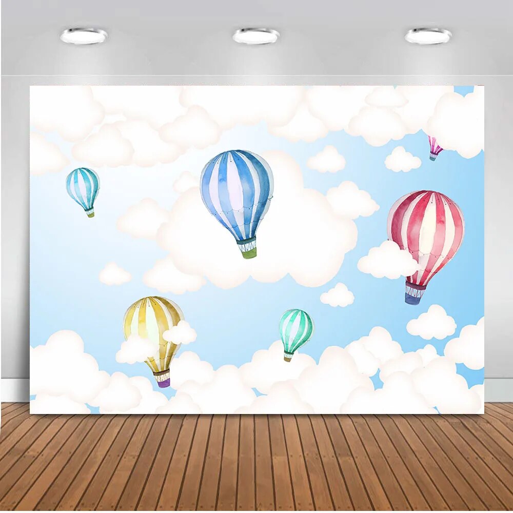 White Cloud Backdrop for Photography Newborn Baby Shower Background for ...