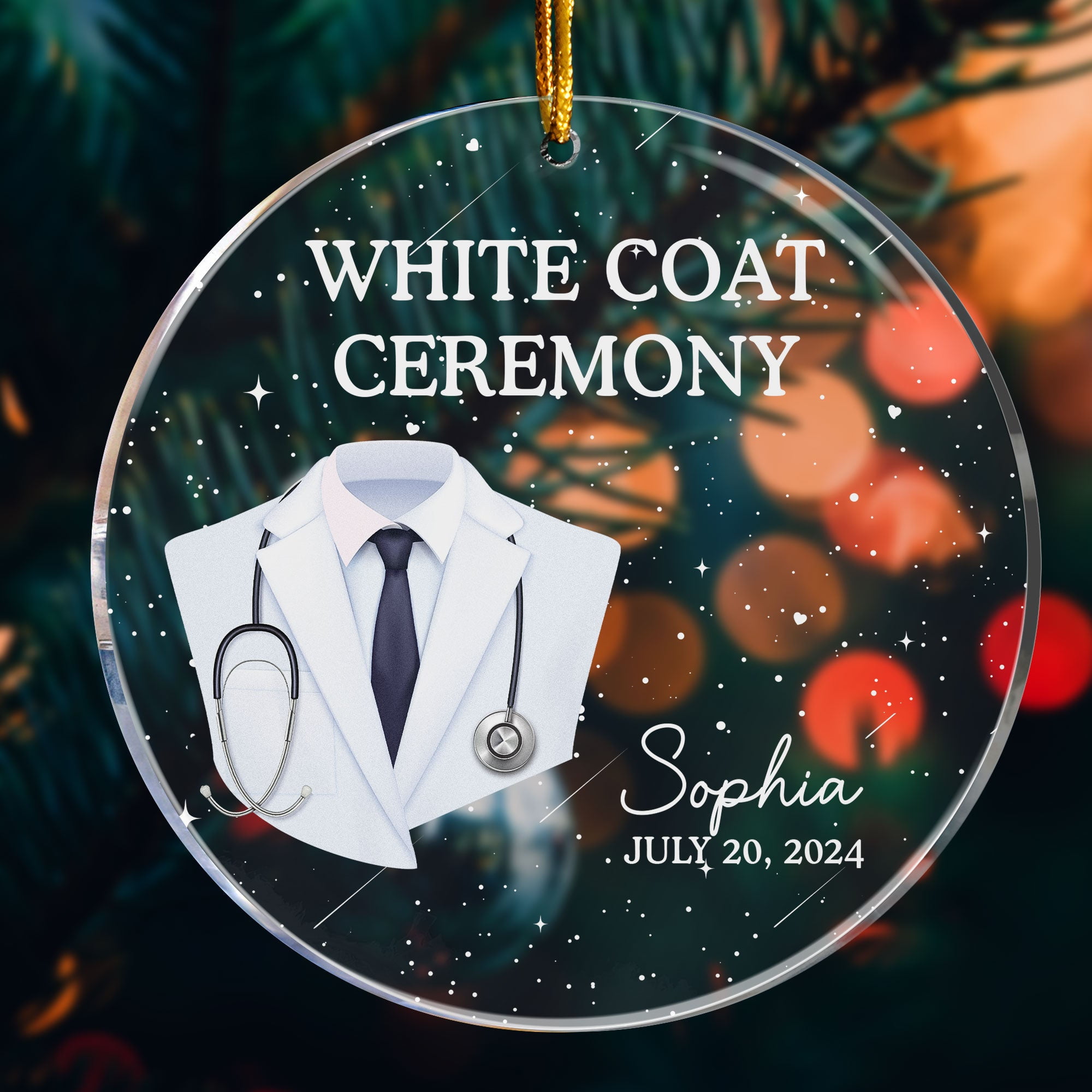 White Coat Ceremony Ornament – Personalized Medical Student Gift with ...