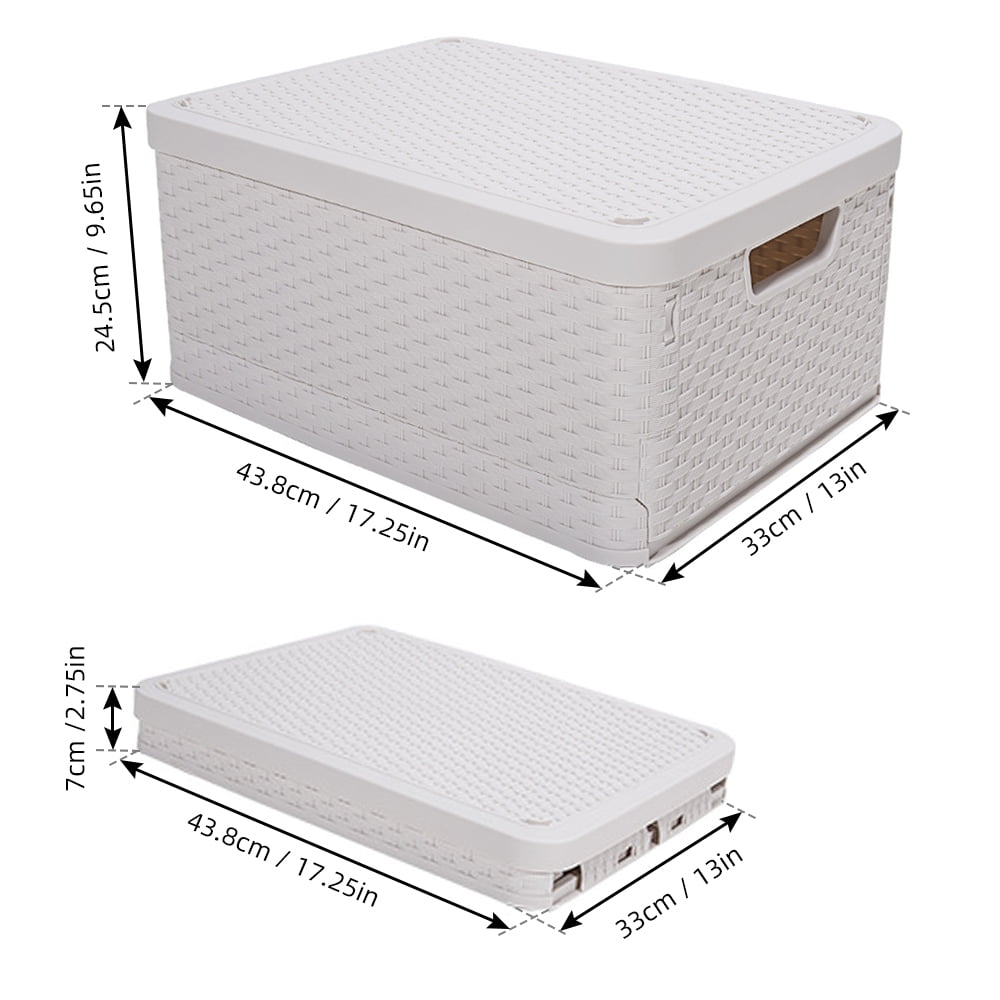 White Collapsible Storage Box ,Waterproof Storage Box Organizer ...
