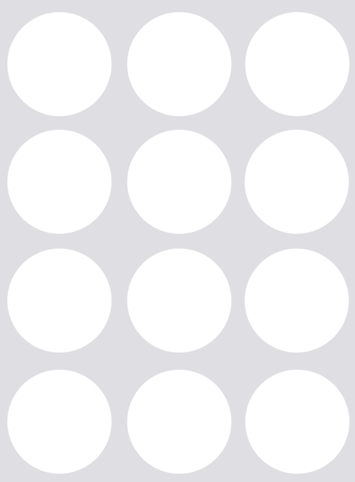 White Color-Coding Label Dots 38mm (1.5 inch) inch Round Labeling ...