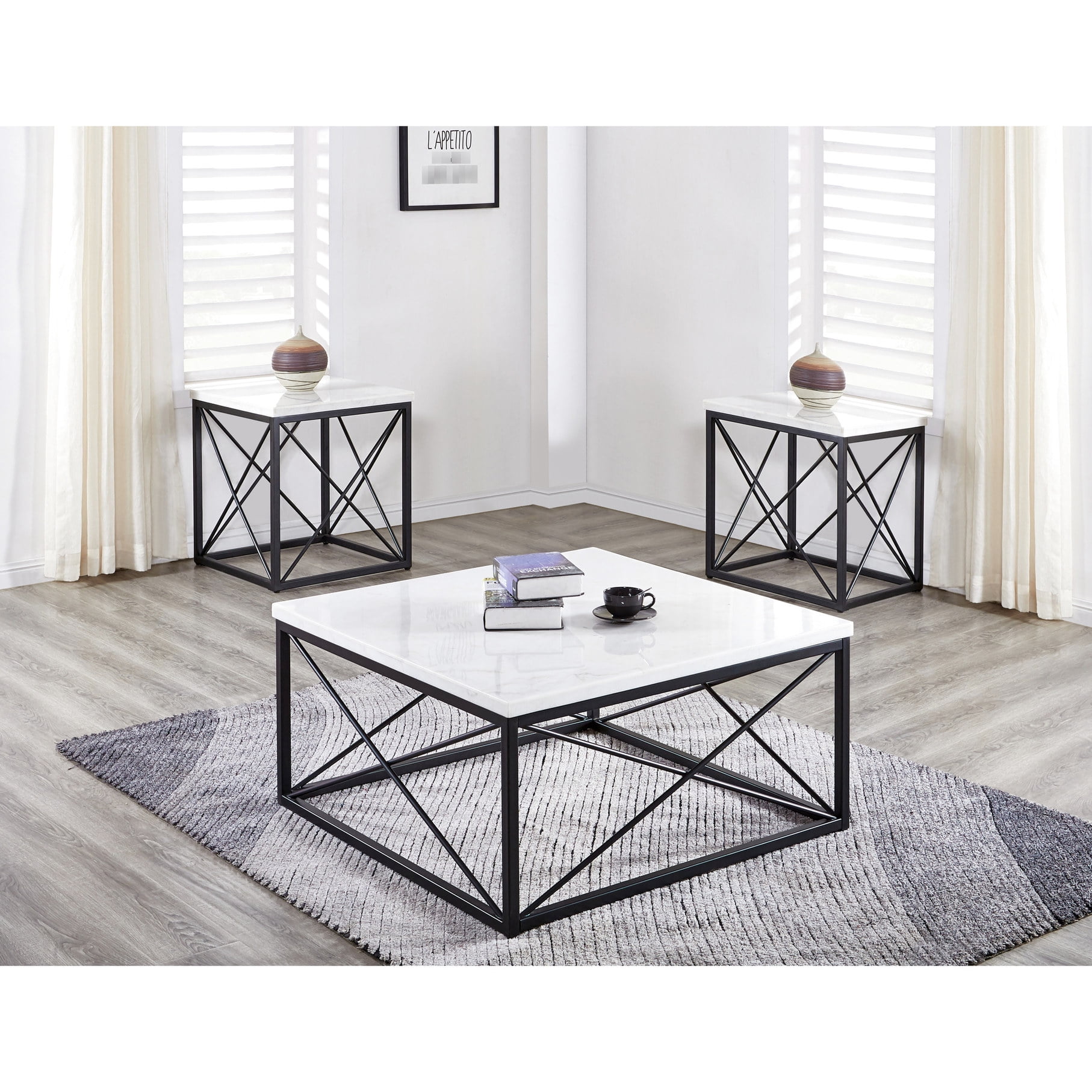 White Color Scheme / Bedroom Corner / Charming Table Collection ...