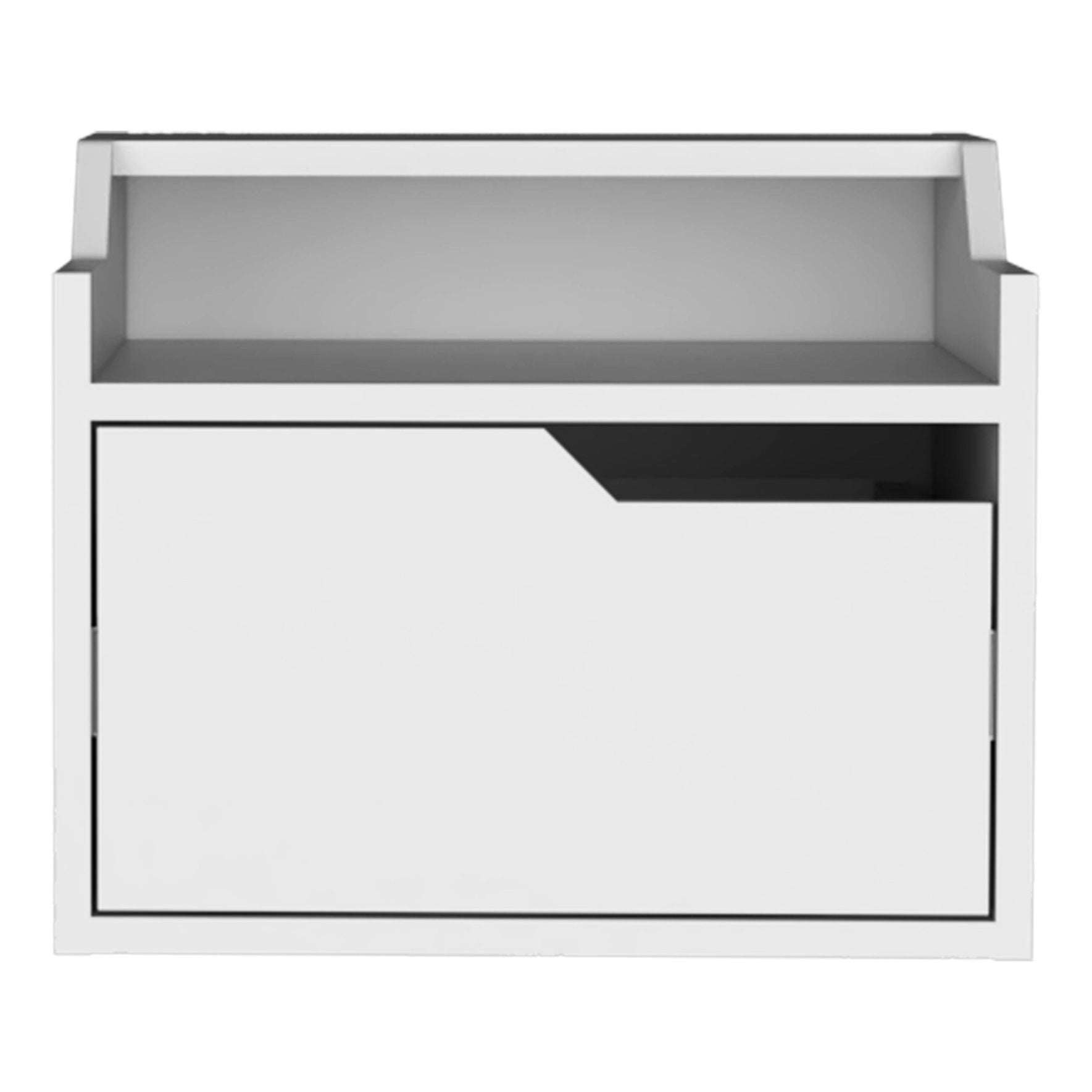 White Color Scheme - Easy Wall - Mount Installation - Bedroom Decor ...