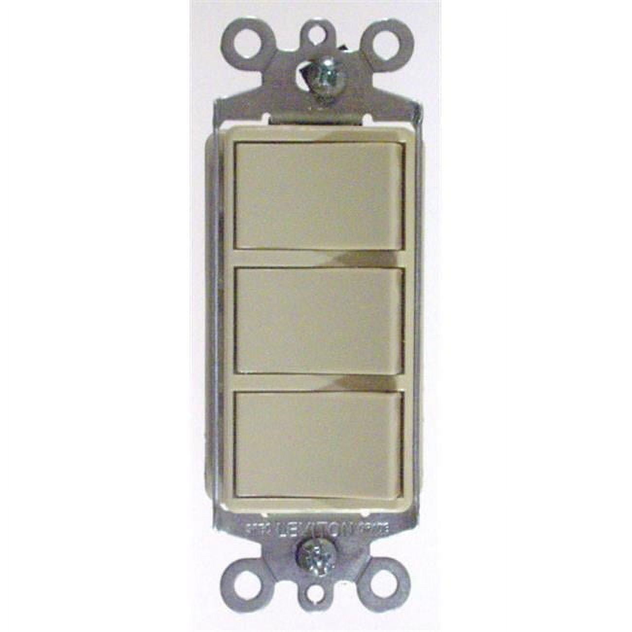 White Commercial Grade Decora AC Combination Switch Ro - White ...