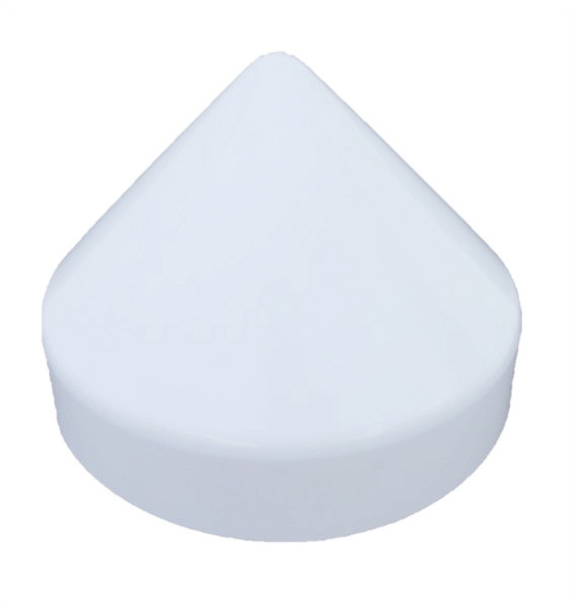 White Cone Dock Piling Cap / Piling Cover From 6" to 13"- White 12.5 ...