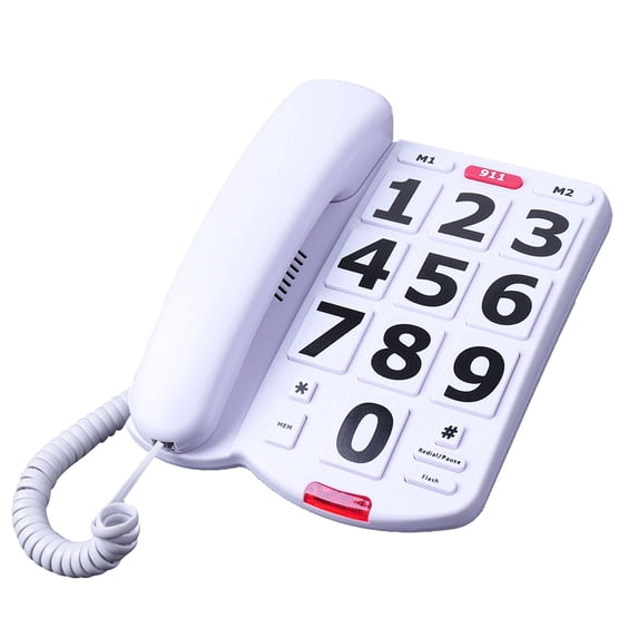 Benotek Big Button Landline Phone for Elderly, Corded, Extra Louder ...