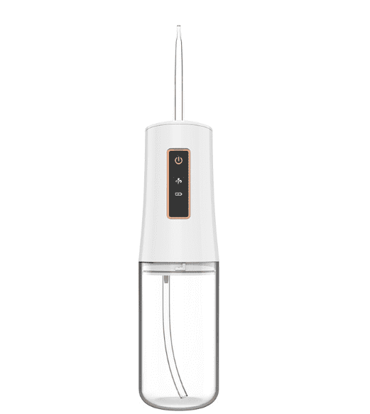 White Cordless Water Flosser 200ml, USB-C Rechargeable Oral Irrigator 3 ...