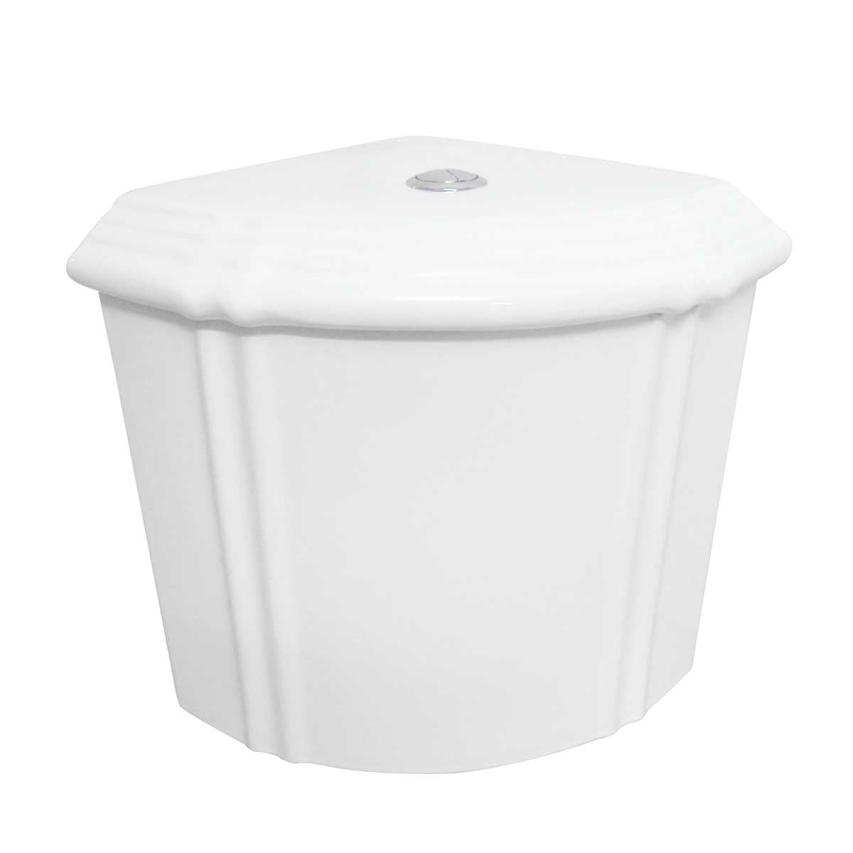 Renovators Supply Vitreous China White Corner Toilet Tank - Walmart.com