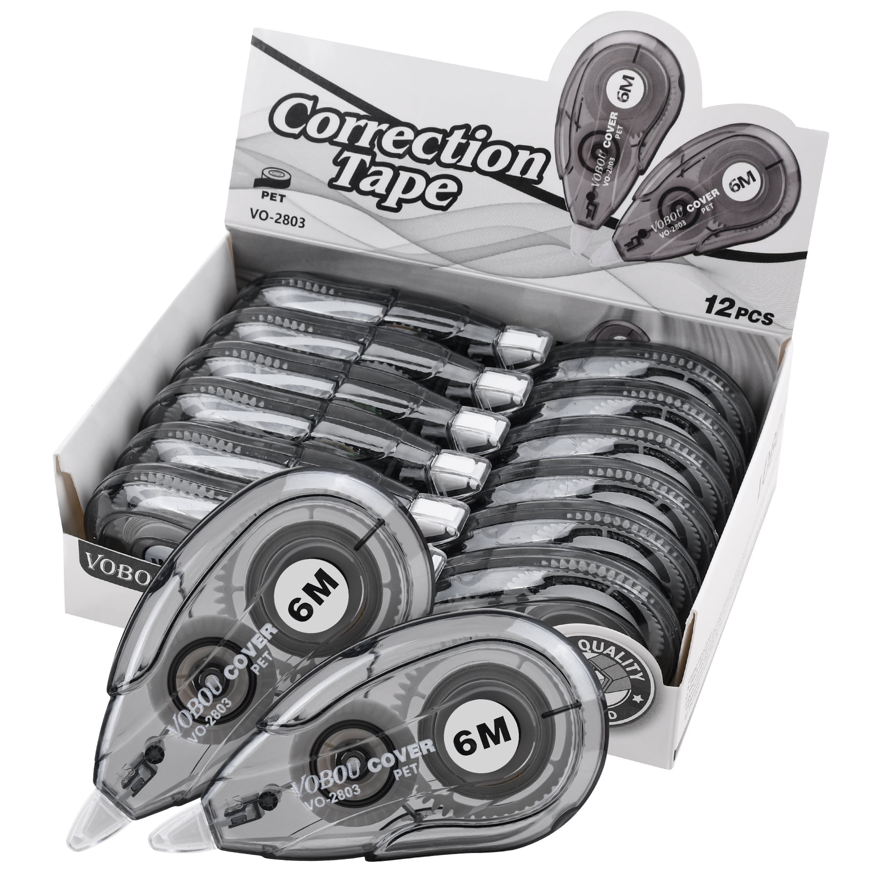 White Correction Tape, Easy To Use Applicator for Instant Corrections ...