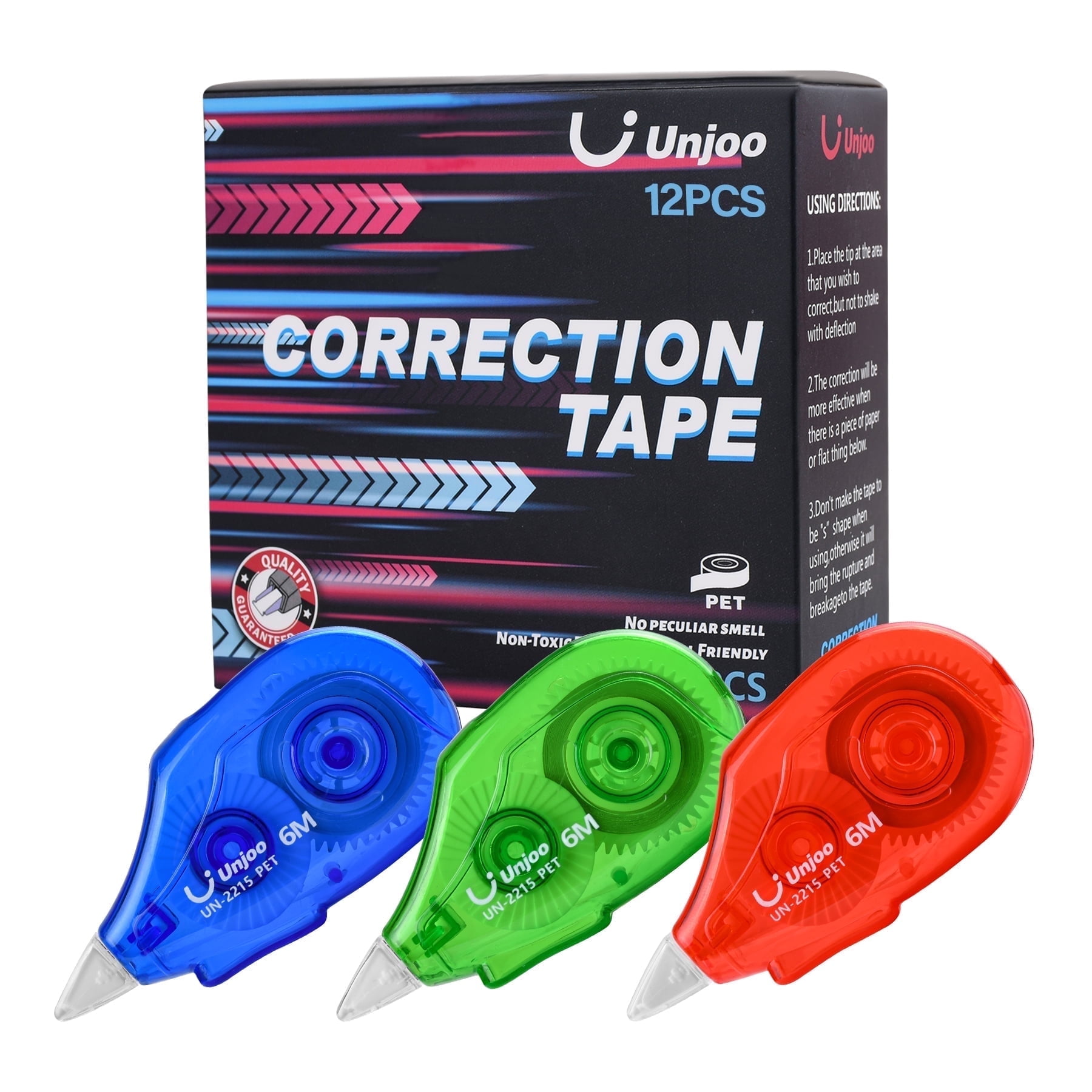 White Correction Tape, Easy To Use Applicator for Instant Corrections ...