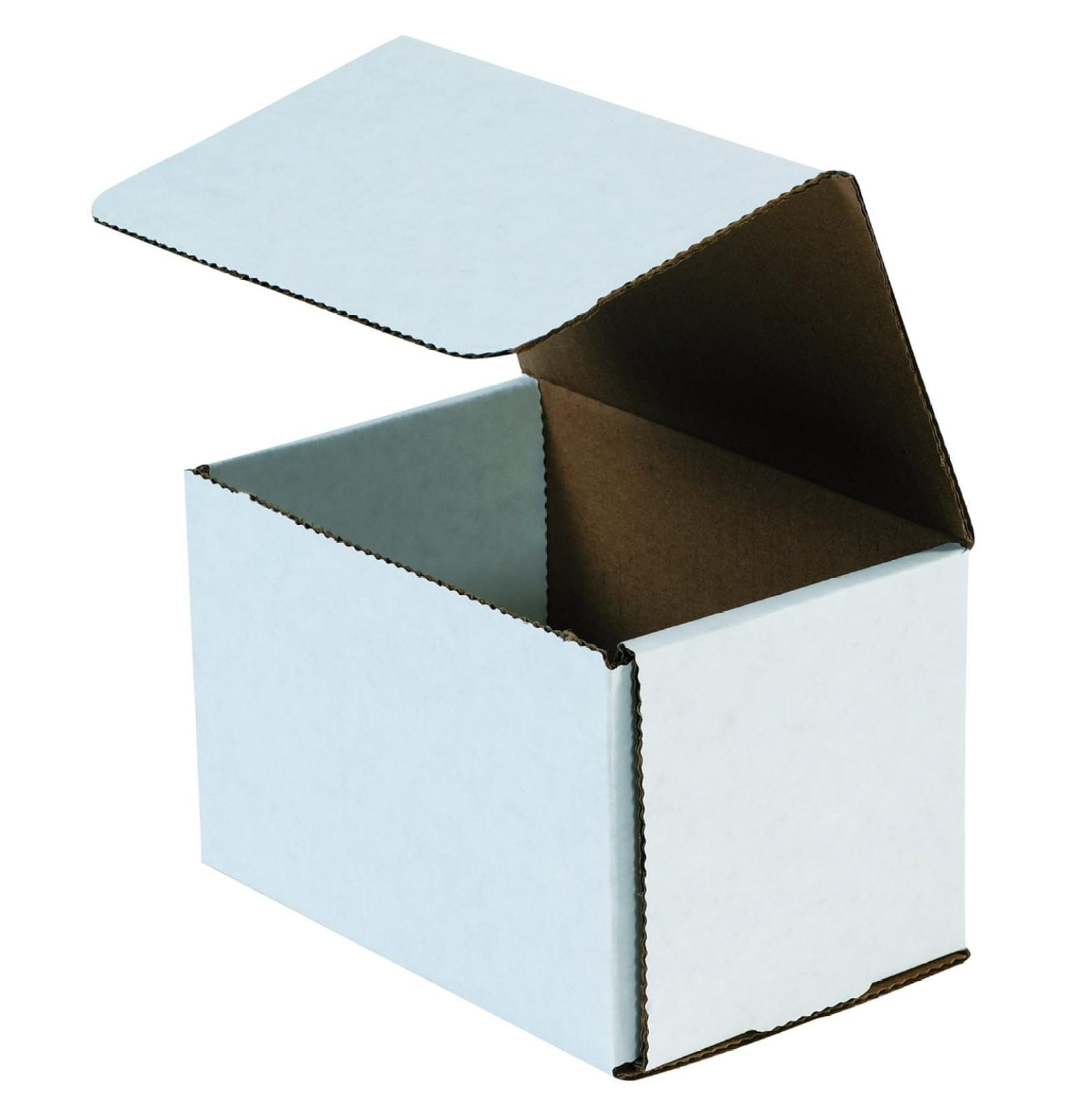 White Corrugated Cardboard Mailing Boxes, 6 x 5 x 4 Inches, Pack of 50 ...