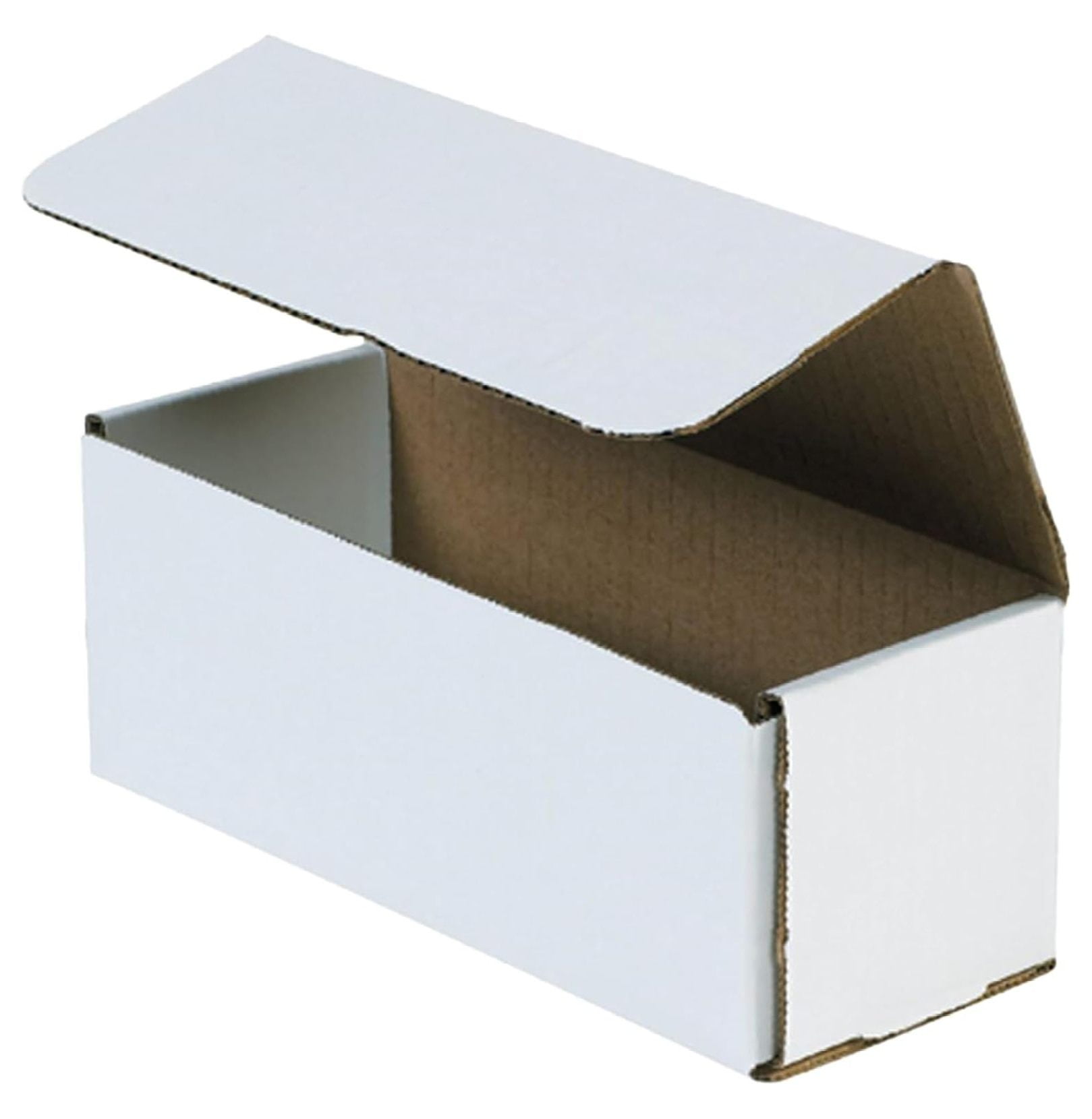 White Corrugated Cardboard Mailing Boxes, 8 x 3 x 3 Inches, Pack of 50 ...