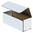 White Corrugated Cardboard Mailing Boxes, 8" x 3" x 3" (Pack of 50 ...