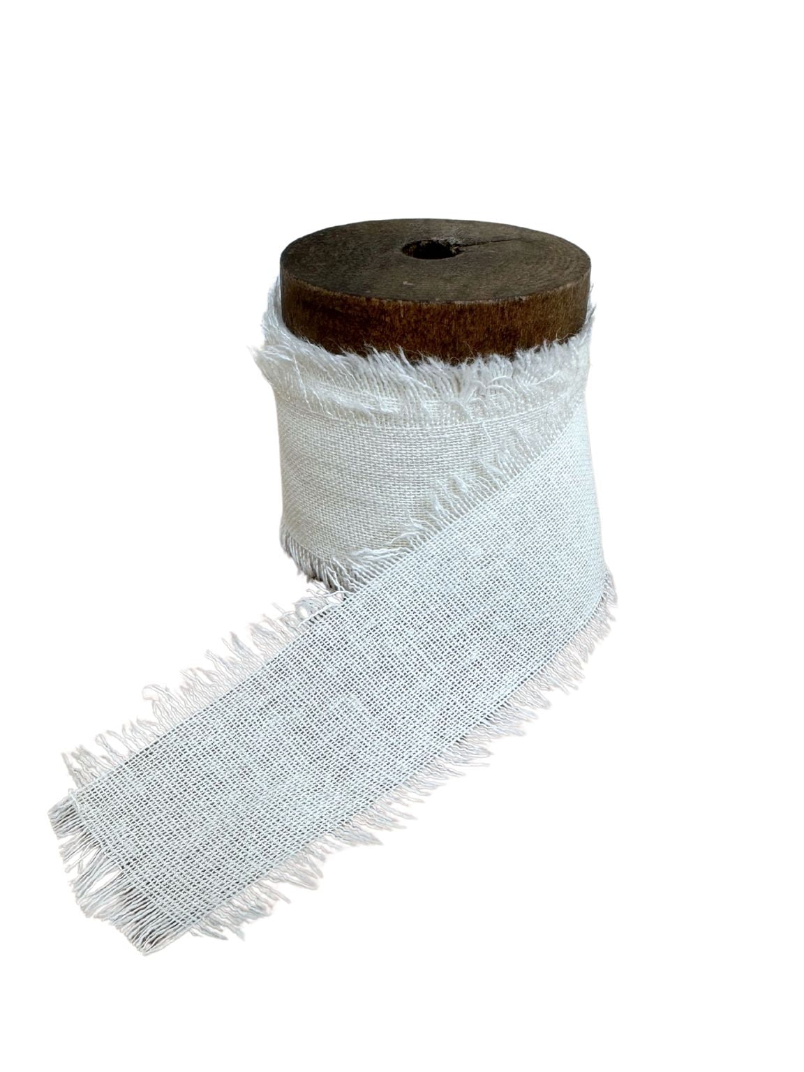 White Cotton Ribbon for Crafts - 1 1/2" x 5 Yards, 2 Rolls, Wedding ...