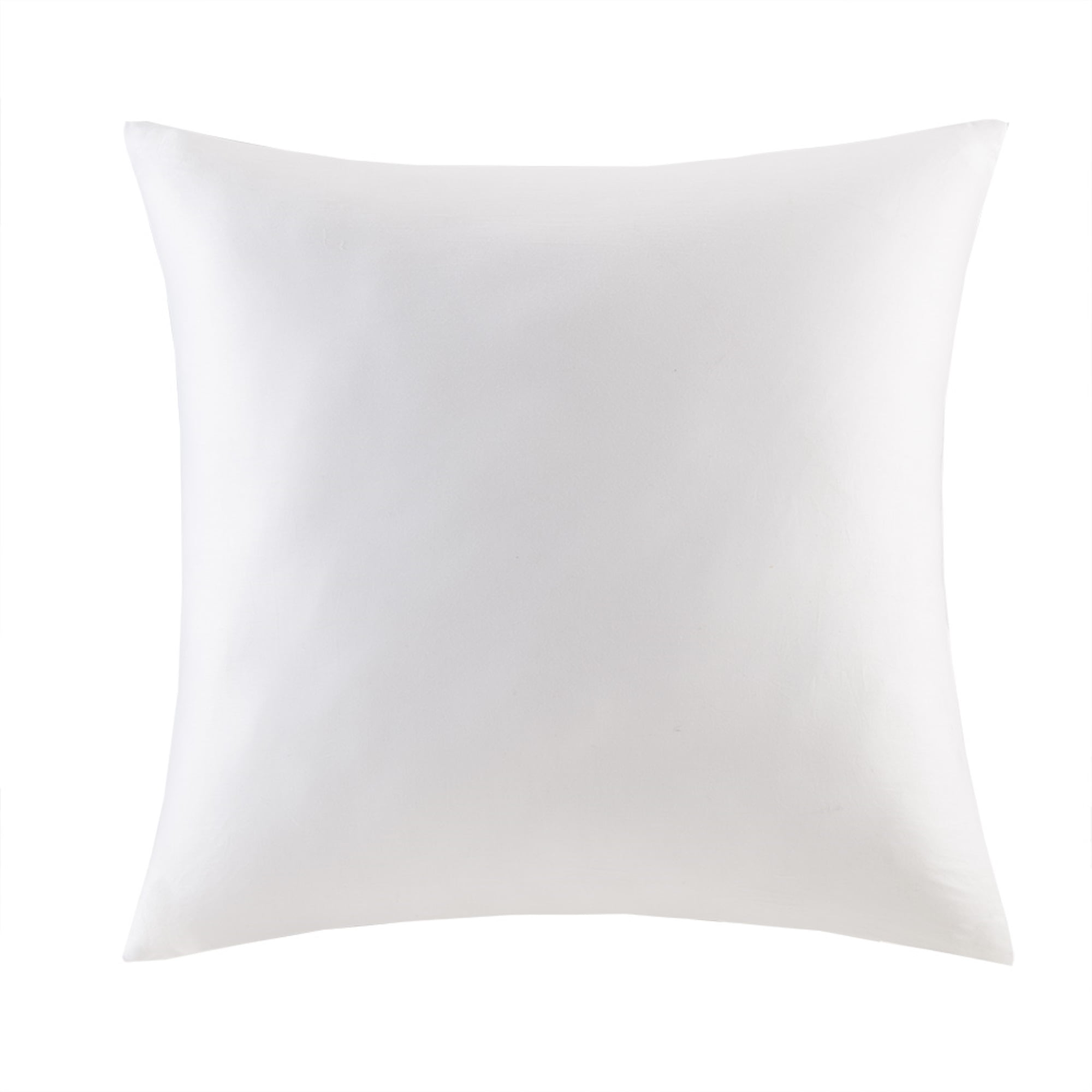 White Cotton Sateen Euro Pillow - Soft 300TC Shell, 100% Polyester ...