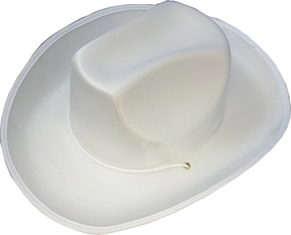 White Cowboy Hat (Plain,1ct) - Walmart.com