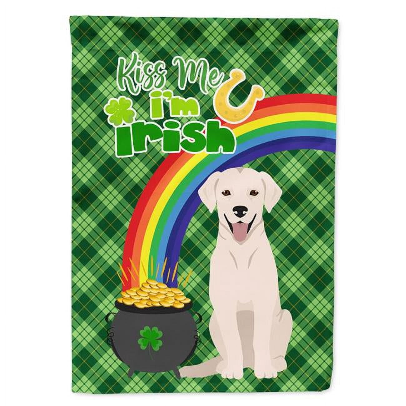 White Cream Labrador Retriever St. Patricks Day Flag Garden Size ...