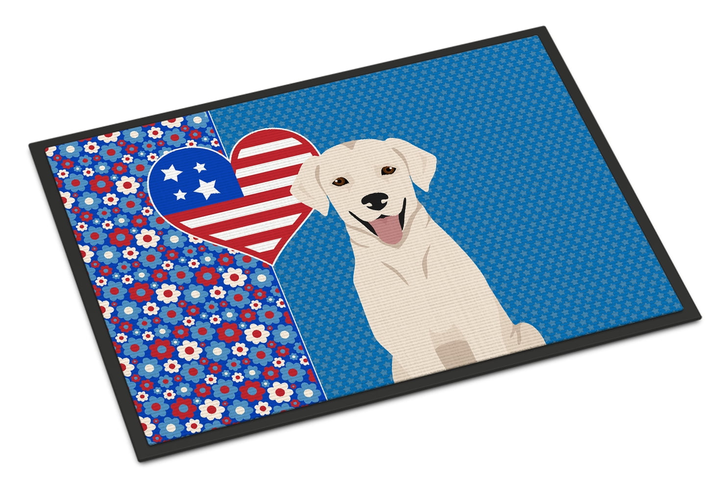 White Cream Labrador Retriever USA American Indoor or Outdoor Mat 24x36 ...
