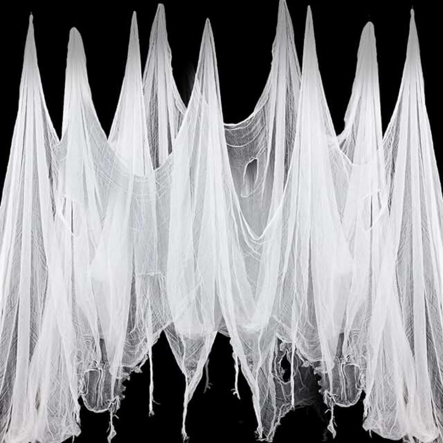 White Creepy Cloth 315 x 79 Inch Spooky Gauze Clothes Scary Decoration ...