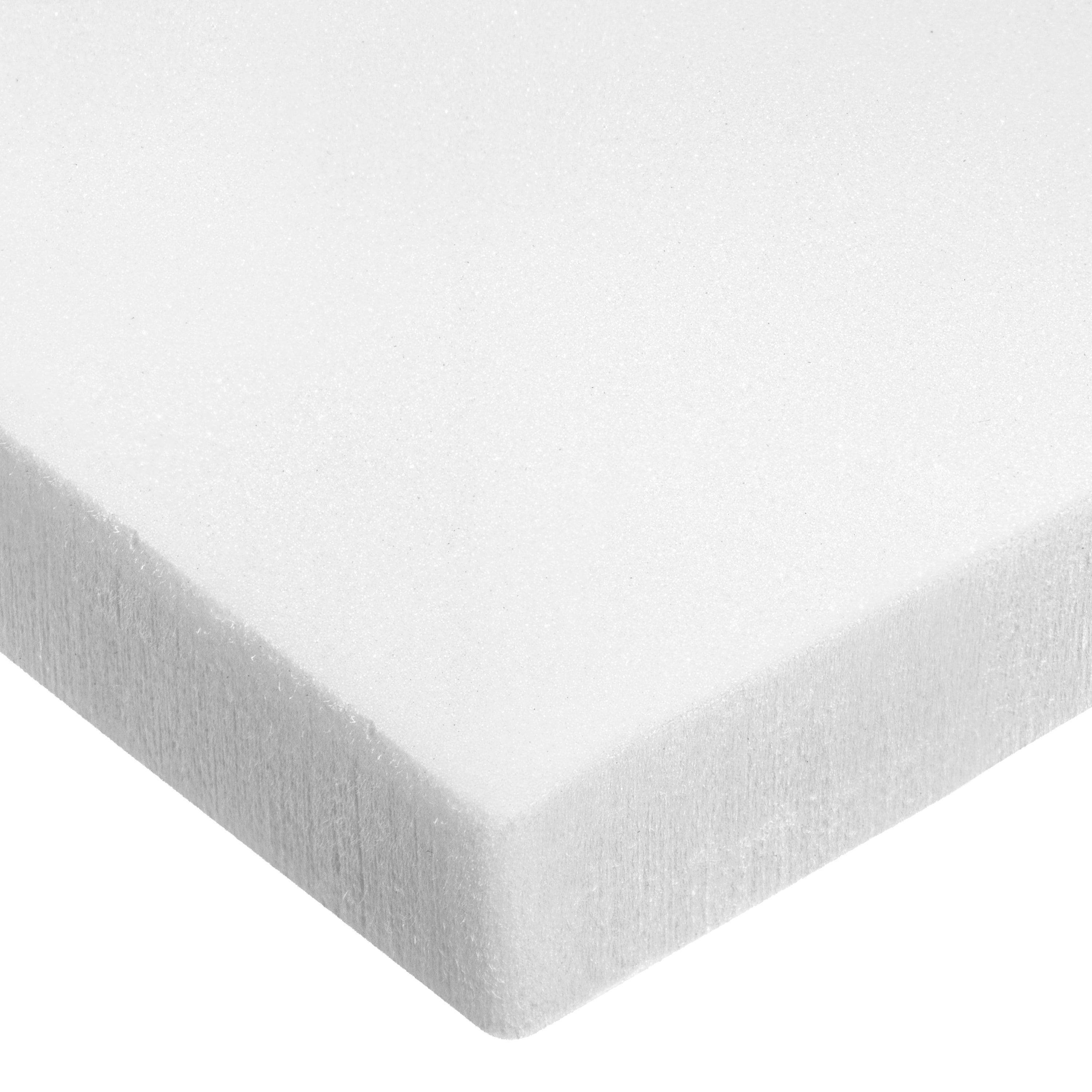 Foam Sheet, Crosslink, 12 in W, 12 in L, 1 in Thick, White - Walmart.com